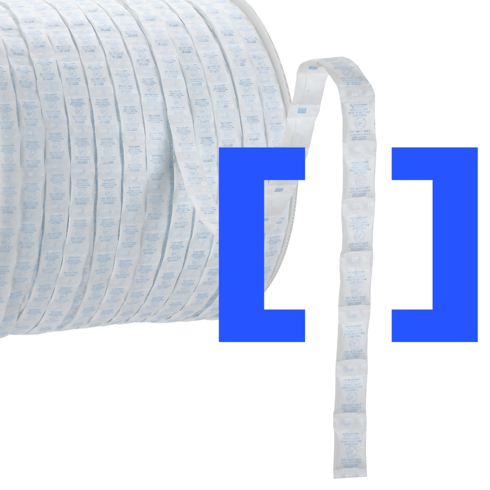 Continuous Strip Desiccants Automated Packaging